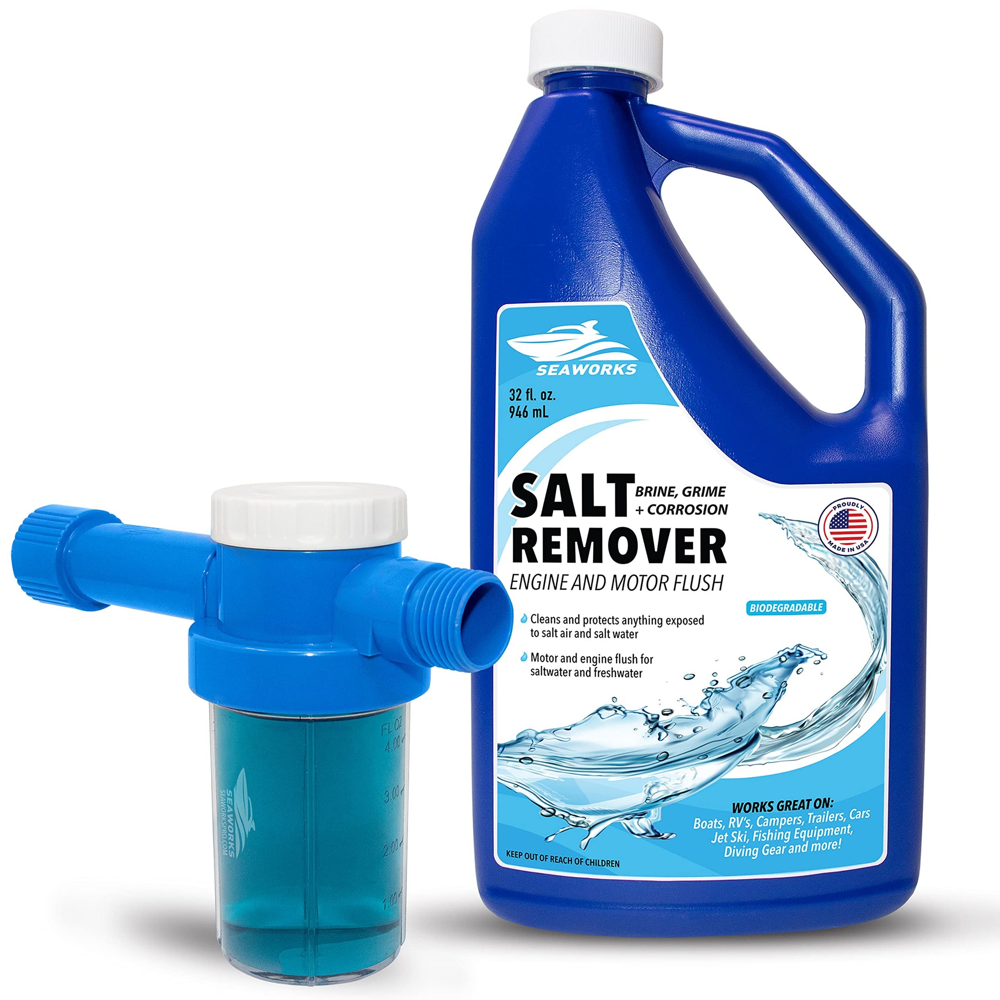Flush Mixer with Quart/32 Fl Oz Salt Remover – seaworkspro